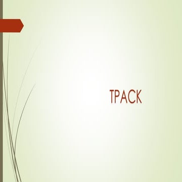 modelo tpack ejemplo | DOC