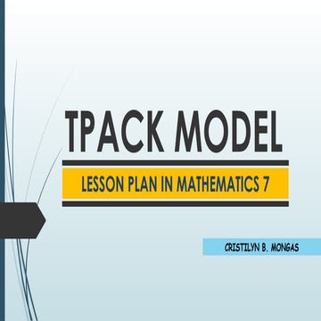 tpack-model-lesson-plan-on-adding-integers.pptx
