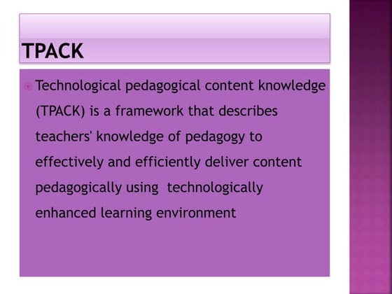 Tpack model | PPT
