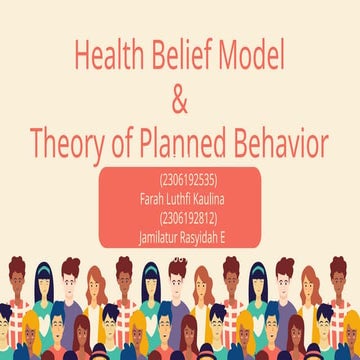 TPB and HBM Promkes - pROMOSI KESEHATAN LANJUT | PPTX