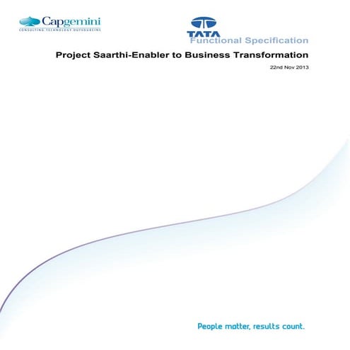 Tpc saarthi fs_fico module_cash & bank sub module_v 1.0 | DOC
