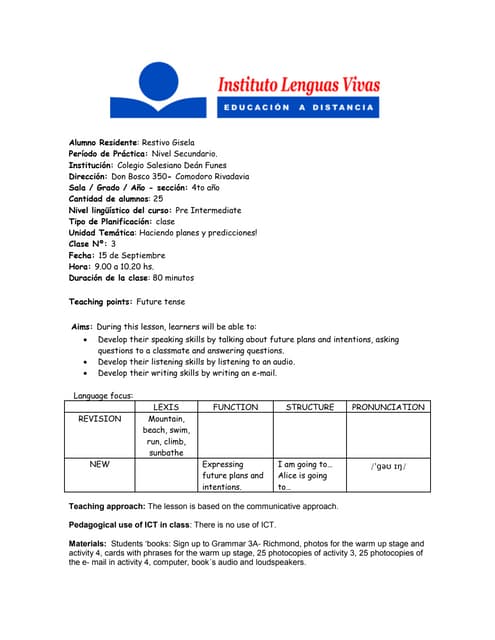 Lesson plan #1 at the station | DOCX