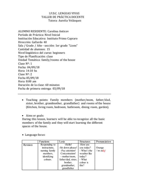 Tpd beramendi-lesson plan 4 | DOCX | Homework and Study | Education