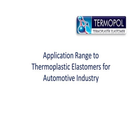 TPE Application Range - Automotive | PDF