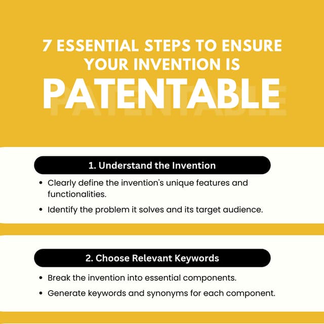 7 Essential Steps to Ensure Your Invention is Patentable | Infographics ...