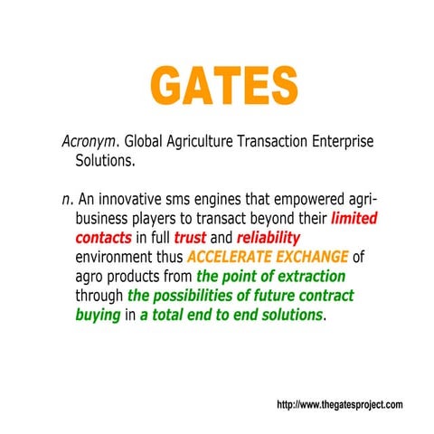 GATES - Approval Comittee Presentation | PPT