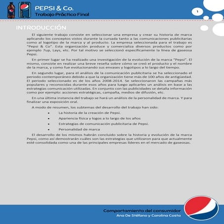 TPFinal PEPSIII HISTORIA Y ABANSE ATRAVES DEL TIEMPO | PDF