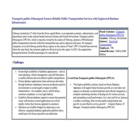 Tpf oracle success_story | PDF