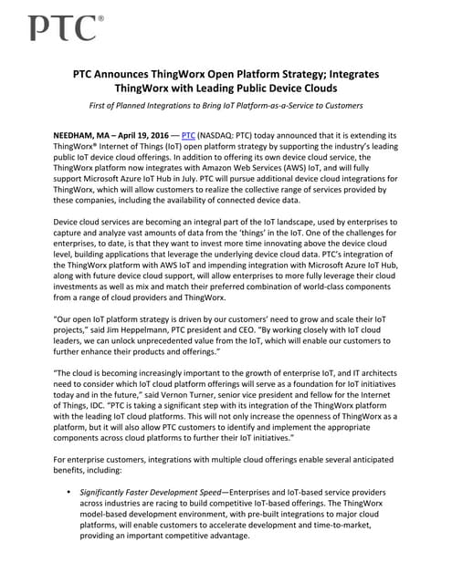 PTC Announces FlexPLM Application for Collaborative and Inspired Retail ...