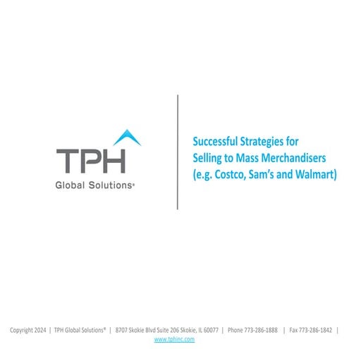 TPH Global Solutions Overview: Successful Strategies for Selling to ...