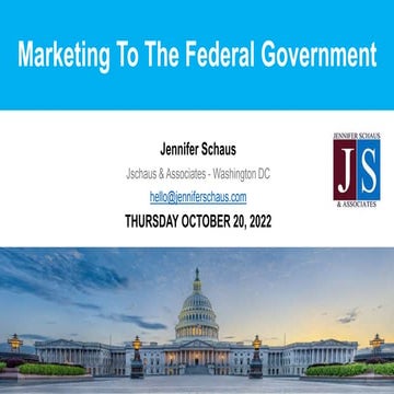 Marketing to The Federal Government | PPTX