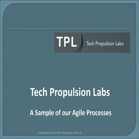 Agile Processes at Tech Propulsion Labs | PPT