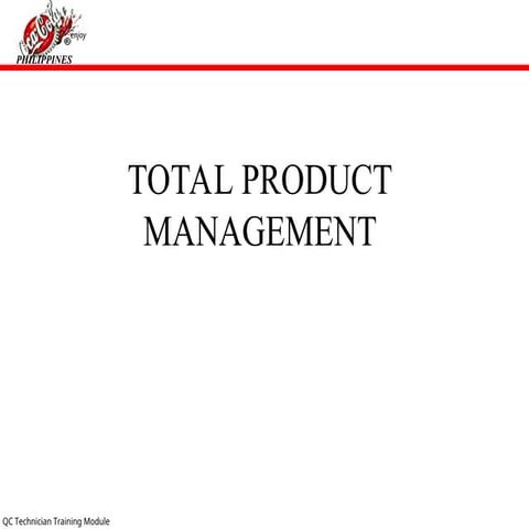 total product management. food manufacturing operations | PPT