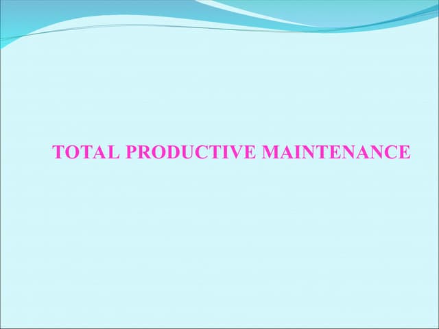 Autonomous maintenance Jishu Hozen | PPTX