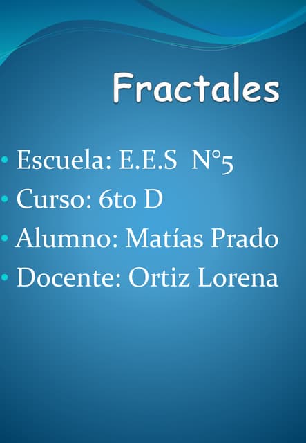 ¿Qué son los fractales? | PDF