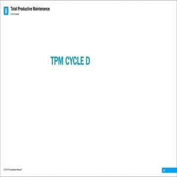 TPM CYCLE D | PDF