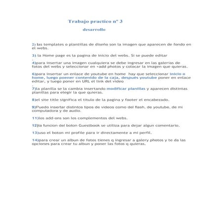 Tp n° 3 informatica | DOC