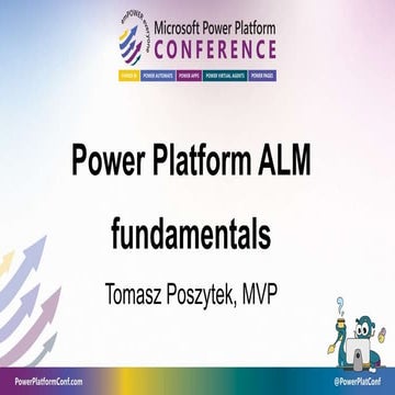Power Platform Alm Fundamentals Mppc23 Pptx Operating Systems