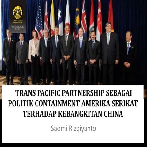 TPP As US Political Containment to China | PPT