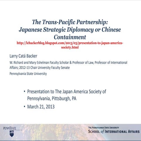 Tpp japan china 3 2013 ppt | PPTX