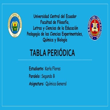 Tabla periódica de los elementos químicos | PPTX