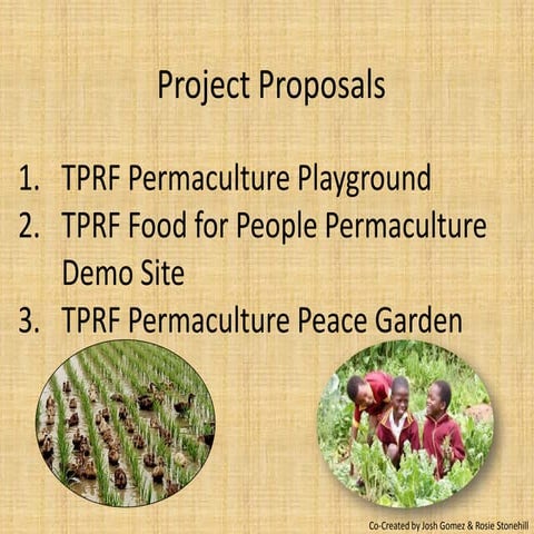Tprf project proposals | PDF