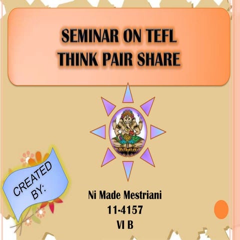 THINK PAIR SHARE PRESENTATION - TPC | PPTX