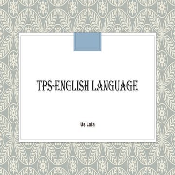 TPS-English language_campus purposespptx | PPTX