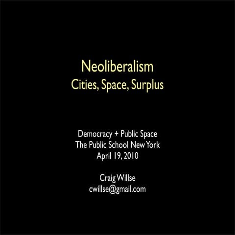Neoliberalism | PPT