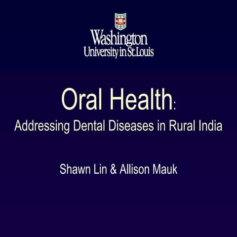National oral health policy | PPTX
