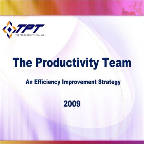 TPT Presentation 2009 | PPT | Mechanical and Industrial Engineering ...