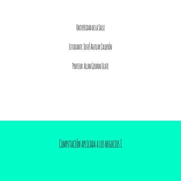 Proyecto 1 - Josué Aguilar Final | PPTX | Technology & Computing