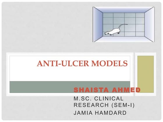 Expt. 4 Study of anti ulcer activity of a drug using pylorus ligand ...