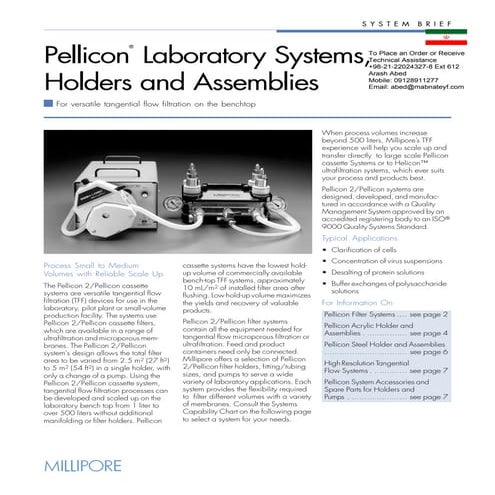 Pellicon holder | PDF