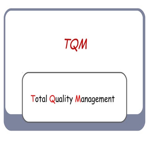 Tqm | PPT