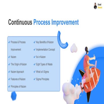 Continuous Process Improvement is a chapter of Total Quality (TQM) | PPTX