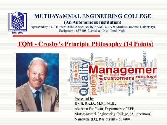 Quality Guru Philip B. Crosby’s Management Principles | PPTX ...