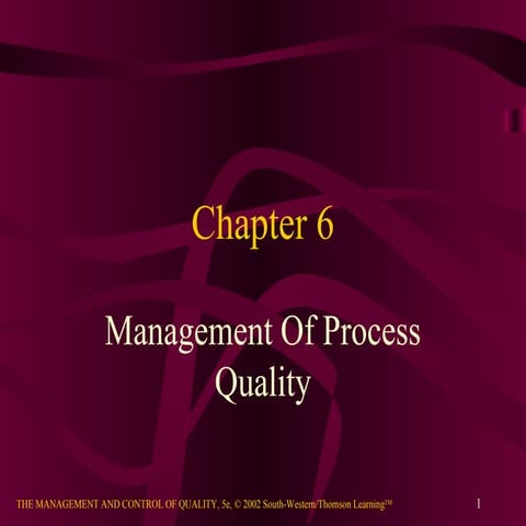 Tqm ch 06 | PPT