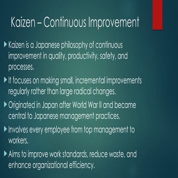 Comprehensive Guide to Kaizen and Lean Management for Continuous ...