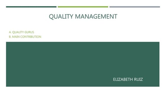 Quality Guru Philip B. Crosby’s Management Principles | PPT