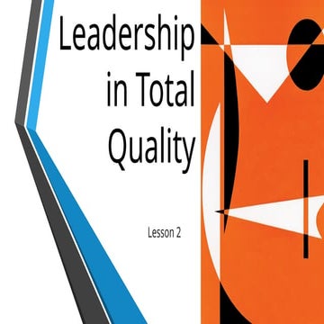 Leadership and the 4 P's of Total Quality Management | PPTX
