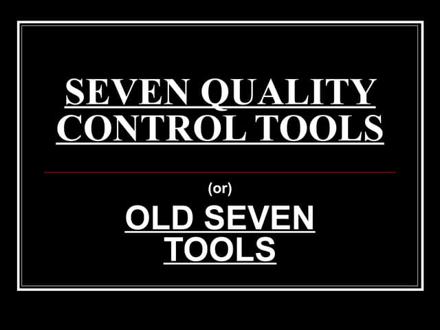 Statistical Process Control (SPC) Tools - 7 Basic Tools | PDF