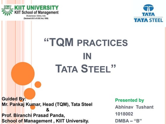 Tqm in Toyota | PPT