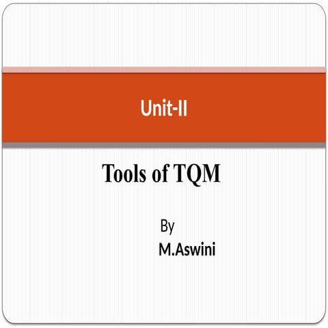 TQM UNIT-II TOTAL QUALITY MANAGEMENT PPT.pptx