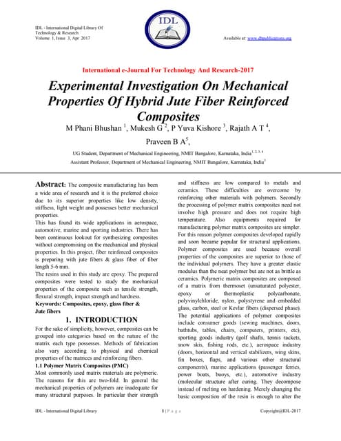 Fiber reinforced composite materials | PPT