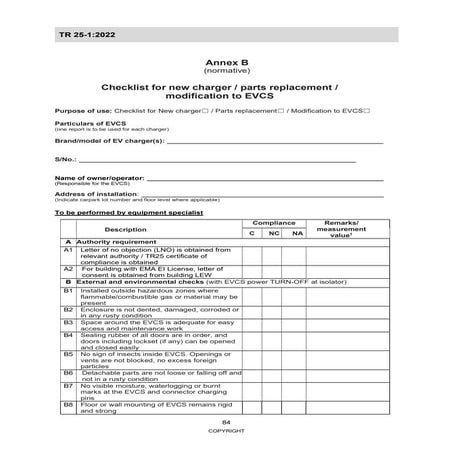 TR25-1 Annex B - T&C Checklist.pdf
