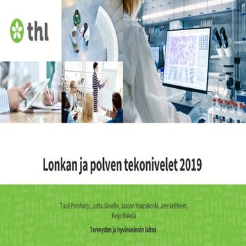Lonkan ja polven tekonivelet 2019 | PPT