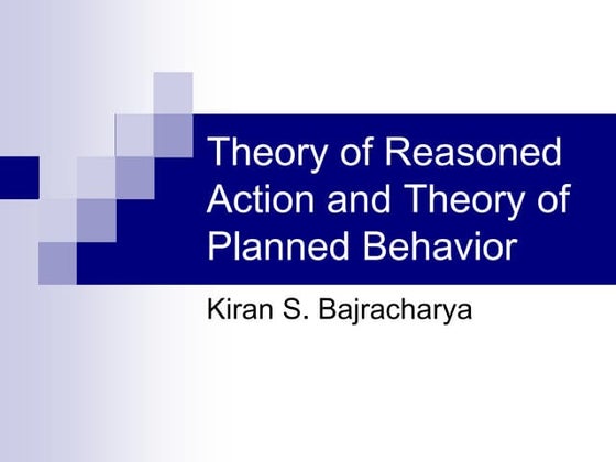 Theory of Planned Behavior | PPTX | Science