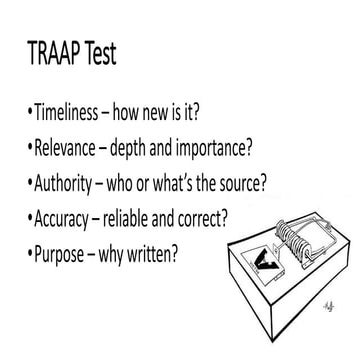 Evaluating Sources with the TRAAP Test | PPTX