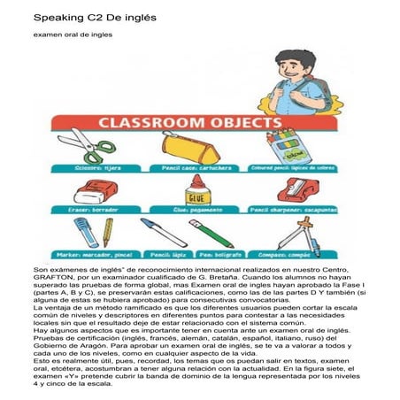 Speaking C2 De inglés | PDF